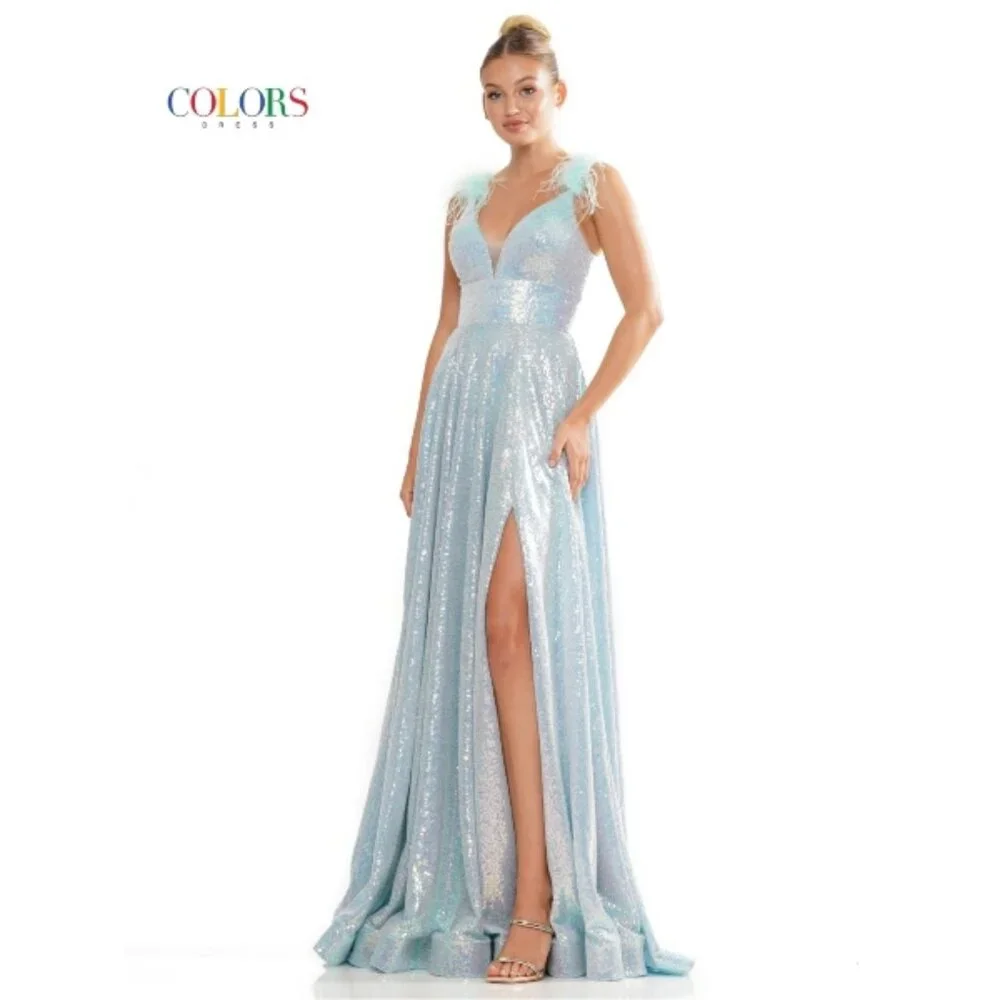 Colors Dress | Dresses | New Mint Sequin Prompageant Dress Size 4 ...